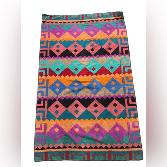 Royal Terry | Bath | Vintage Royal Terry Aztec Southwestern Beach Towel ...